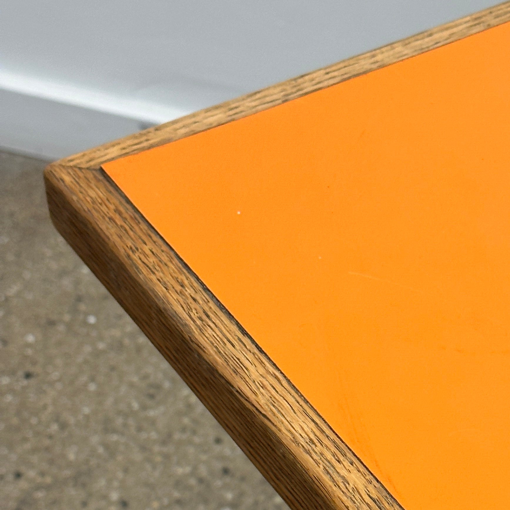 Oak Linoleum Square Table
