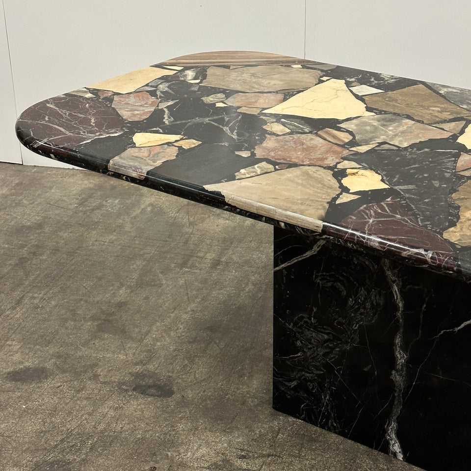 Mosaic Mixed Marble Dining Table – spotexclamationpoint