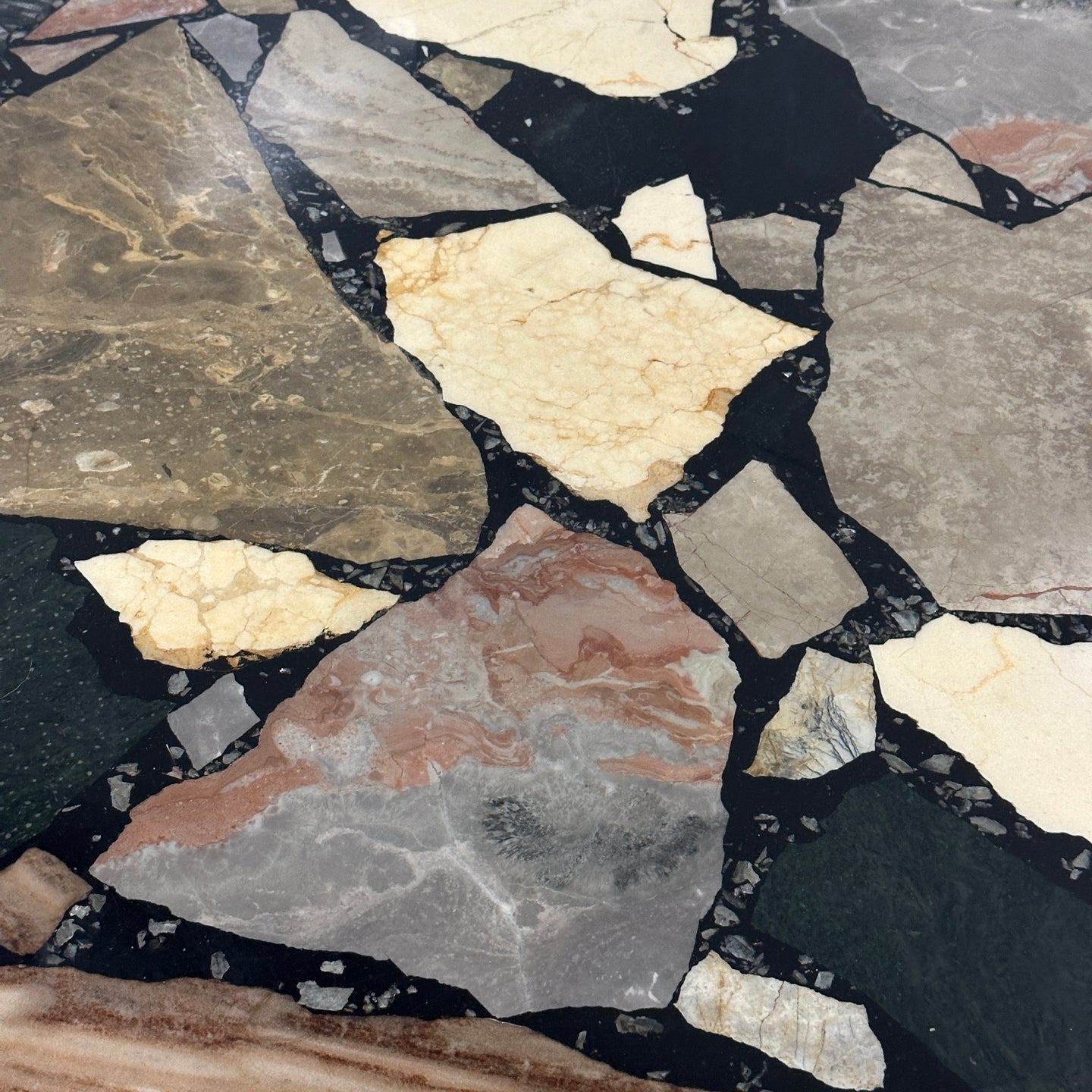 Mosaic Mixed Marble Dining Table – spotexclamationpoint